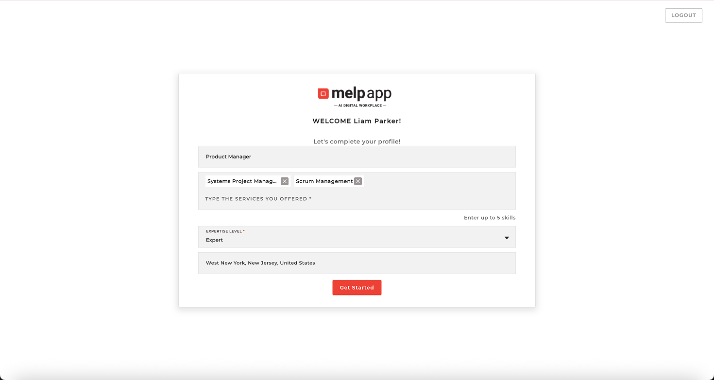 Create Account With Melp - MelpApp Documents